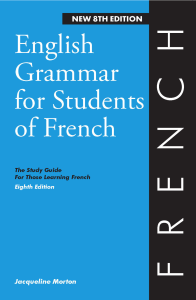 French Grammar Book: English Grammar for Students of French | O&H